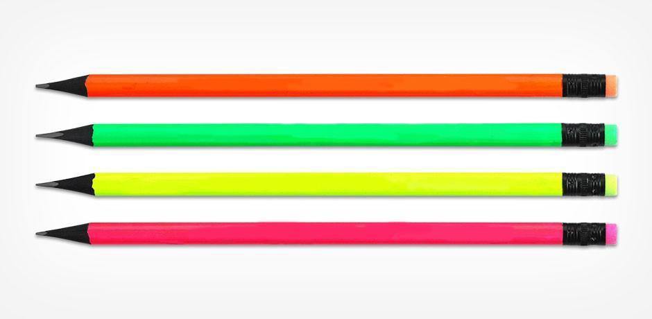 Creion negru cu radiera Ne-Neon Daco - Simplisio.ro